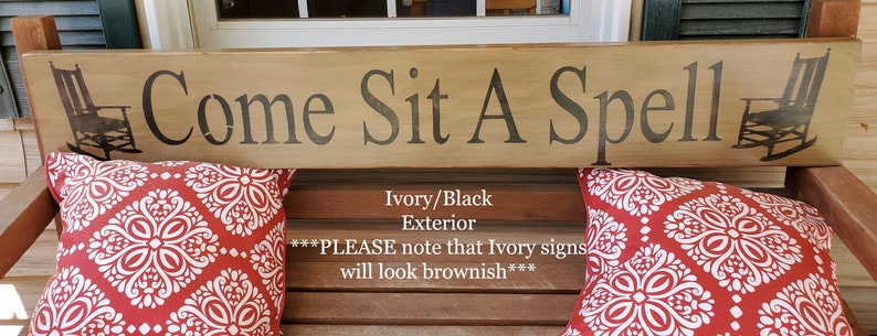 Come Sit A Spell Porch Sign Living Room Sign Rocking - Etsy