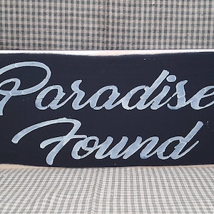 Paradise Found, Pool Sign, Hibiscus, Summer, Warm, Home Decor, Lake ...