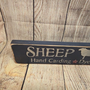 Sheep Wool, Sheep, Primitive Signs, Farmhouse, Home Decor, Wood Sign ...