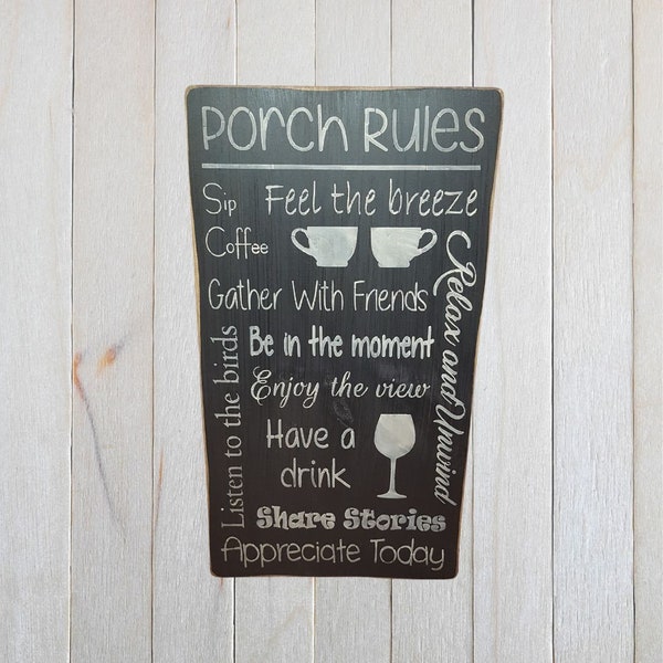 Porch Rules - Etsy