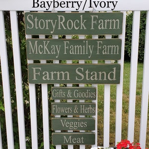 Personalized Farm Stand Sign: Interchangeable Wood Business Sign - Etsy