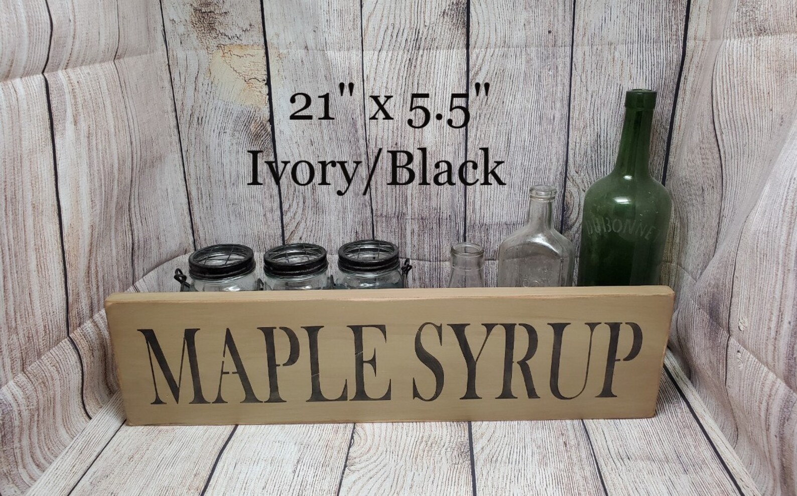 Maple Syrup Primitive Wood Sign - Country Kitchen Decor - Etsy