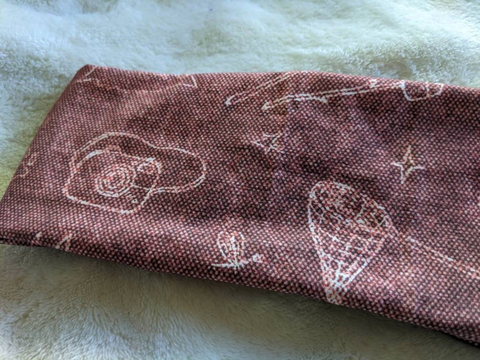 Camping Nature Print Duck Cloth Canvas Look Doodled Cotton Knit Twist ...
