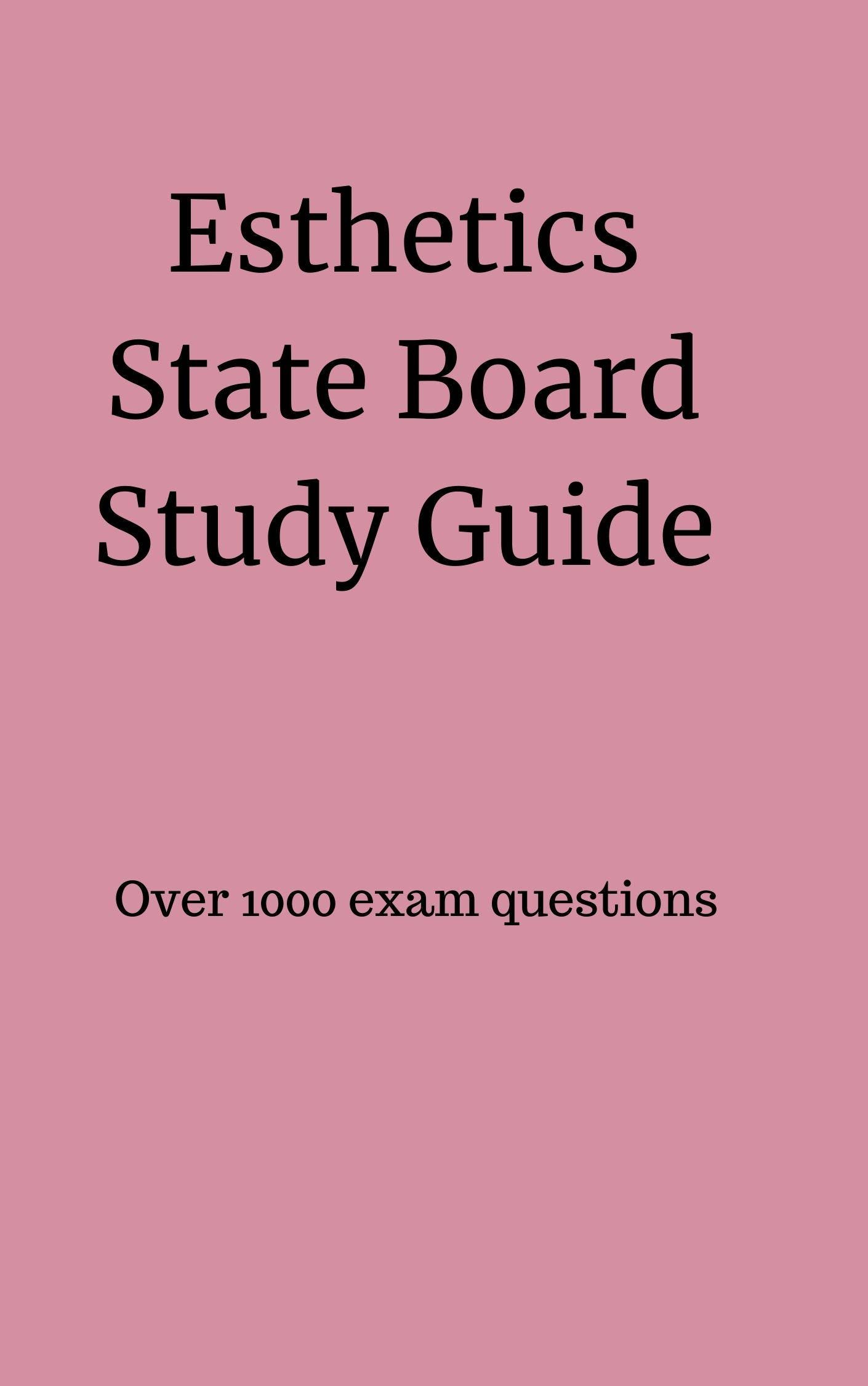 Esthetics State Board Study Guide - Etsy