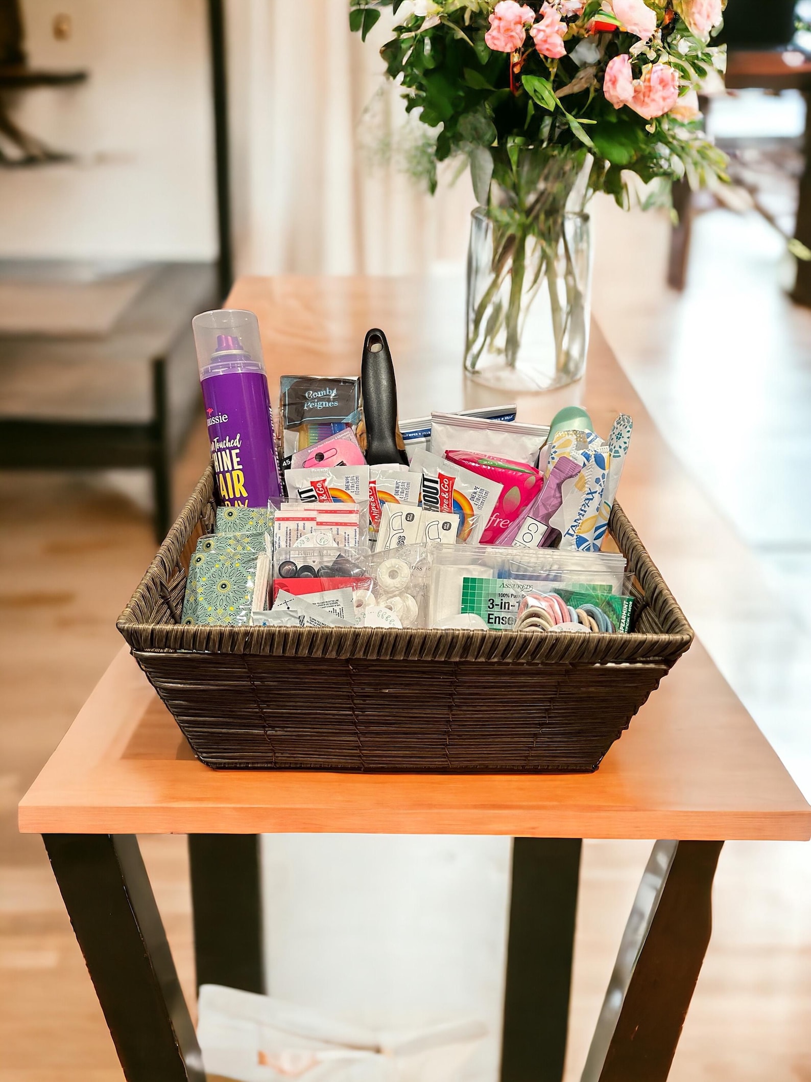 Bathroom Amenities Basket, Wedding Bathroom Basket, Toiletries Basket ...