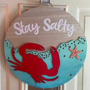 Stay Salty Sign Beach Sign Beach Home Decor Coastal Home - Etsy