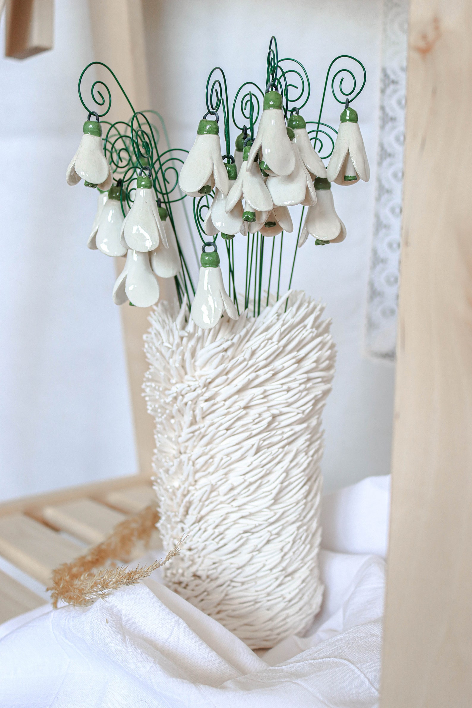 Decorative Unique Snowdrops Ceramics Spring Flowers Ceramic - Etsy