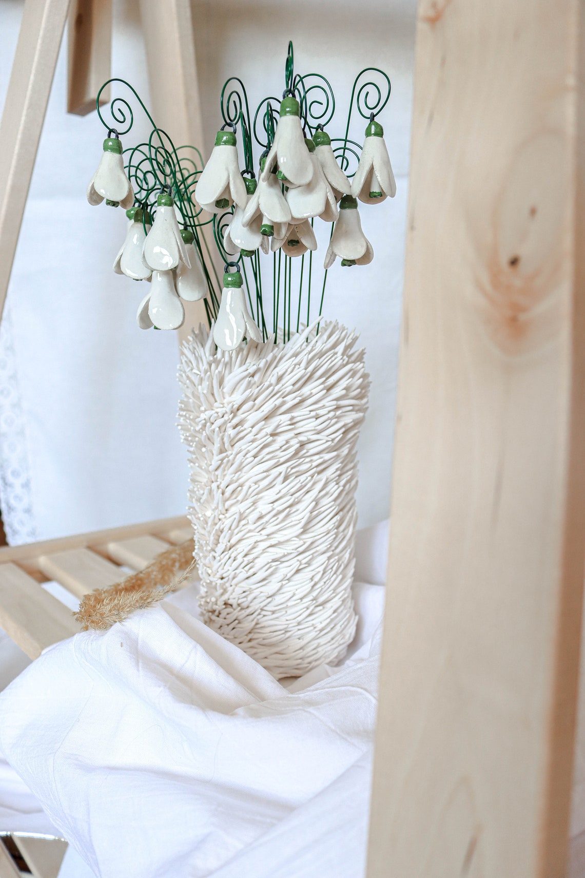 Decorative Unique Snowdrops Ceramics Spring Flowers Ceramic - Etsy UK