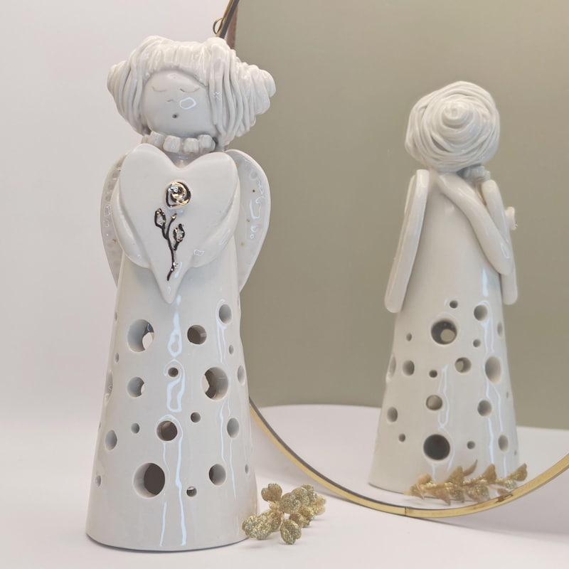 Angel Ceramic Lamp - Etsy UK