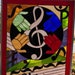 Personalized Music Window Panel - Personalized Music Stain Glass ...