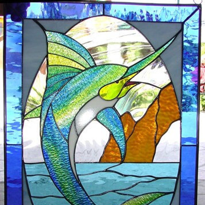 Stained Glass Fish - Etsy
