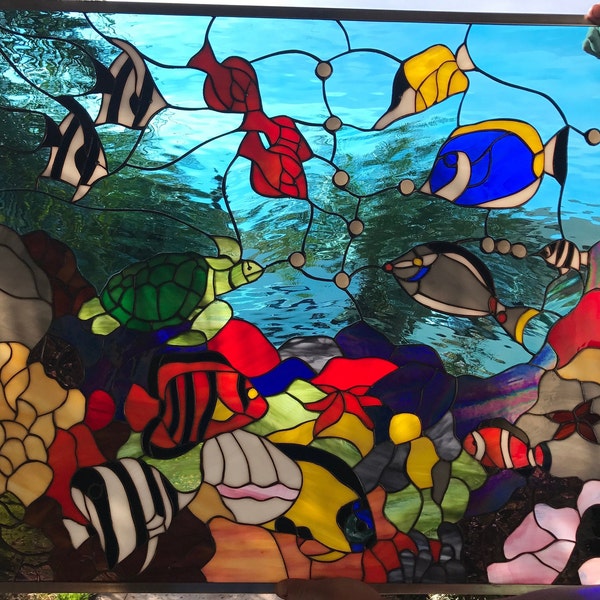 Stained Glass Fish - Etsy