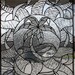 Octagon Compass Rose Beveled Stained Glass Window Panel Insulated & Pre ...
