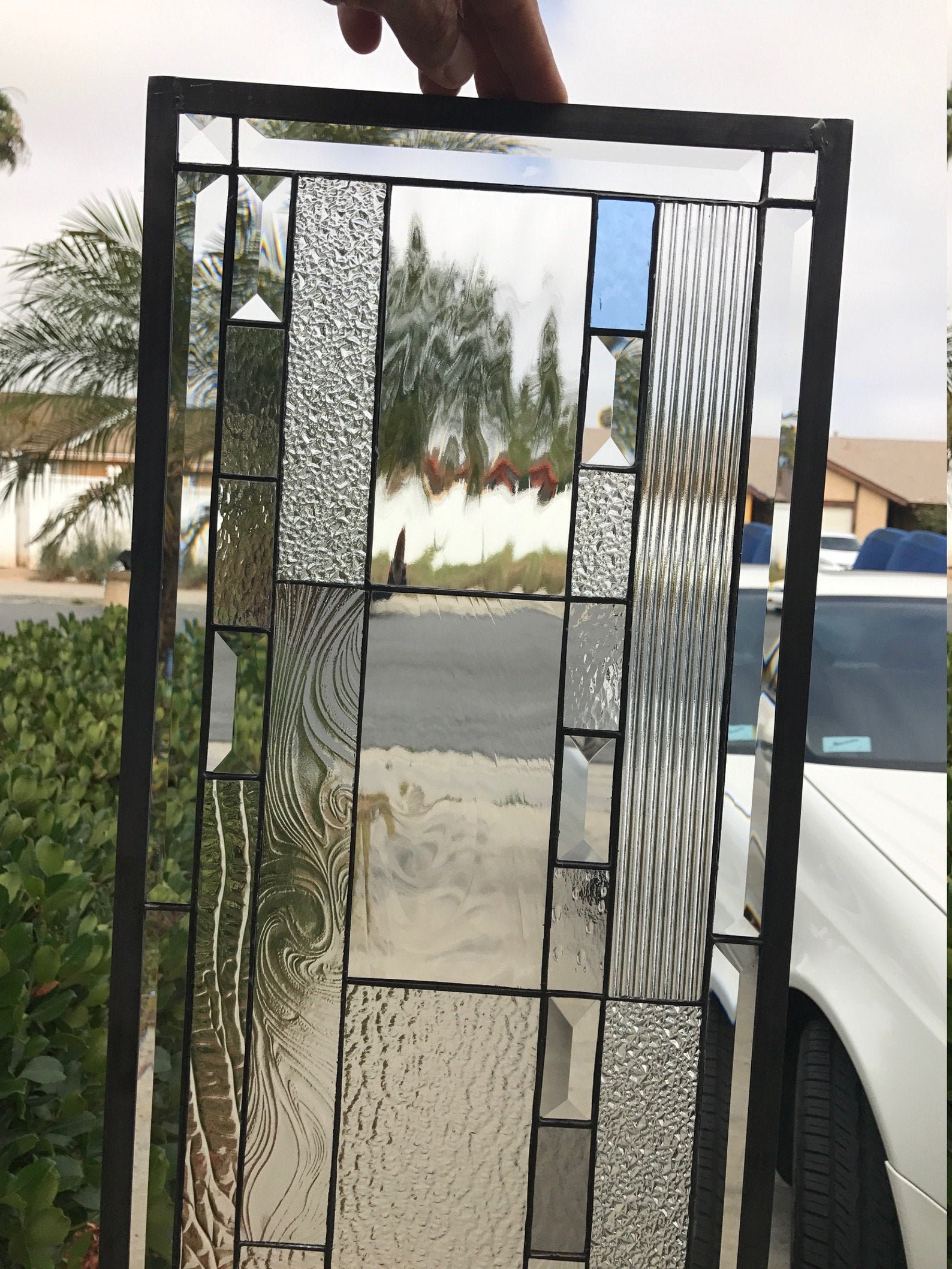 Craftsman, Mission Style Window Panel - Glass Decor - Customizable Item ...