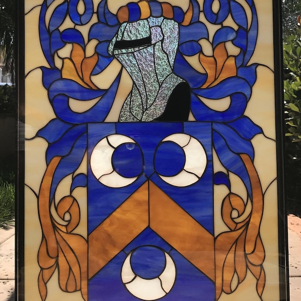 Stained Glass House Sign - Etsy