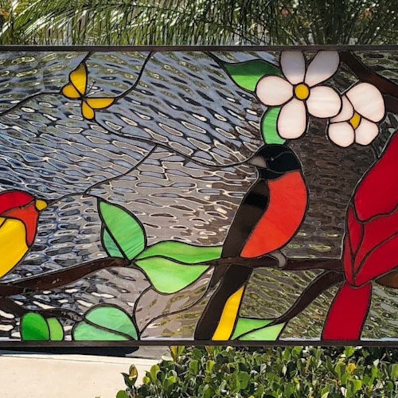 Stained Glass Bird - Etsy