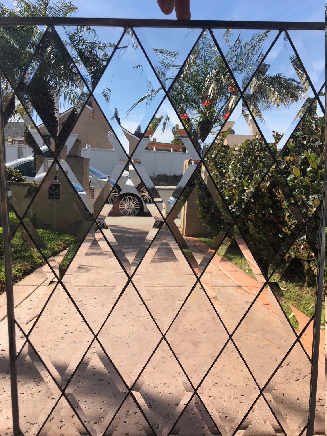 Classic Beveled Stained Glass Windows Diamonds Tudor Style, Panel ...