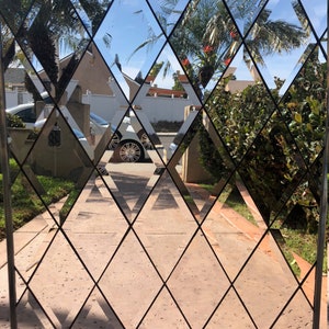 Classic Beveled Stained Glass Windows Diamonds Tudor Style, Panel ...