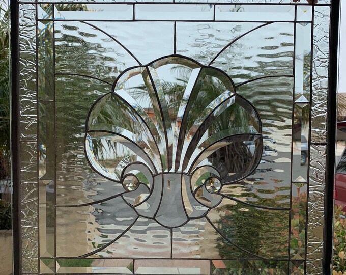 Stained Glass Pink Scallop Suncatcher - Etsy
