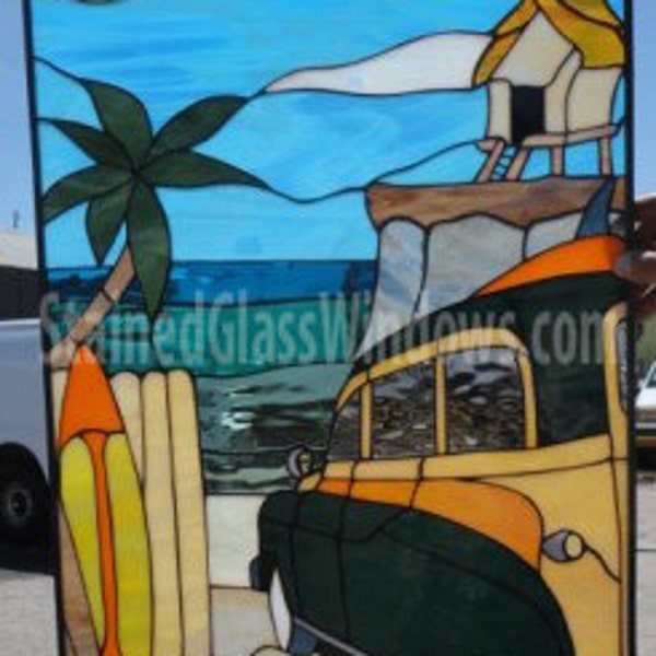 Beach Stained Glass - Buy Online - Etsy