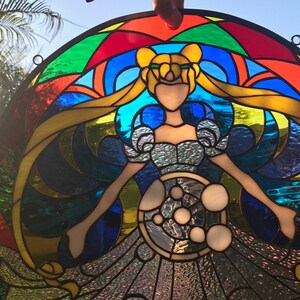 Awesome Sailor Moon Stained Glass Window Panel Hangings - Etsy