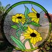 Sunflower Leaded Stained Glass Window Panel, Hangings - Sun Flower ...
