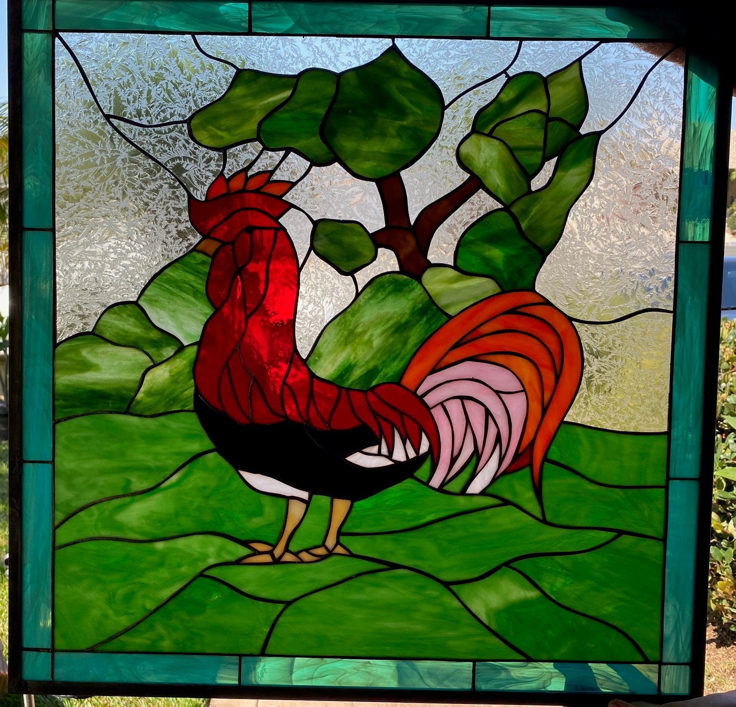 Stained Glass Window Chicken