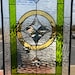 The Alpine Beveled & Stained Glass Window Panel Clear Glass Art ...