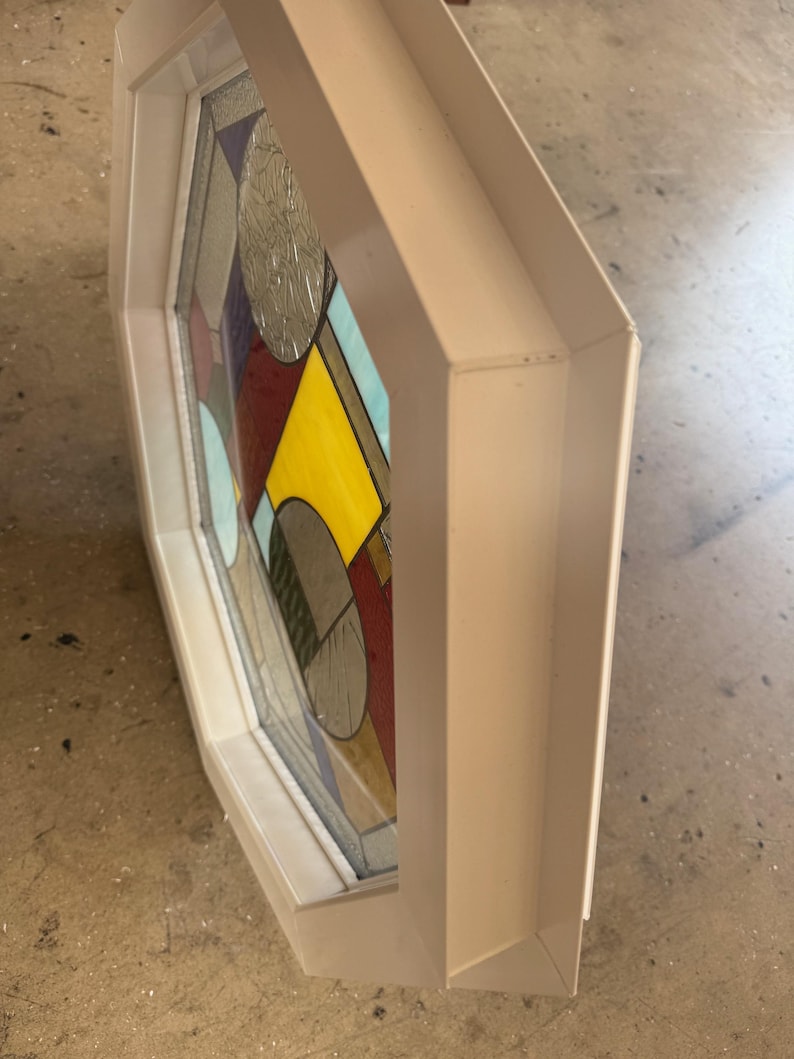 Craftsman Octagon Frank Lloyd Wright Inspired Stained Glass Window ...