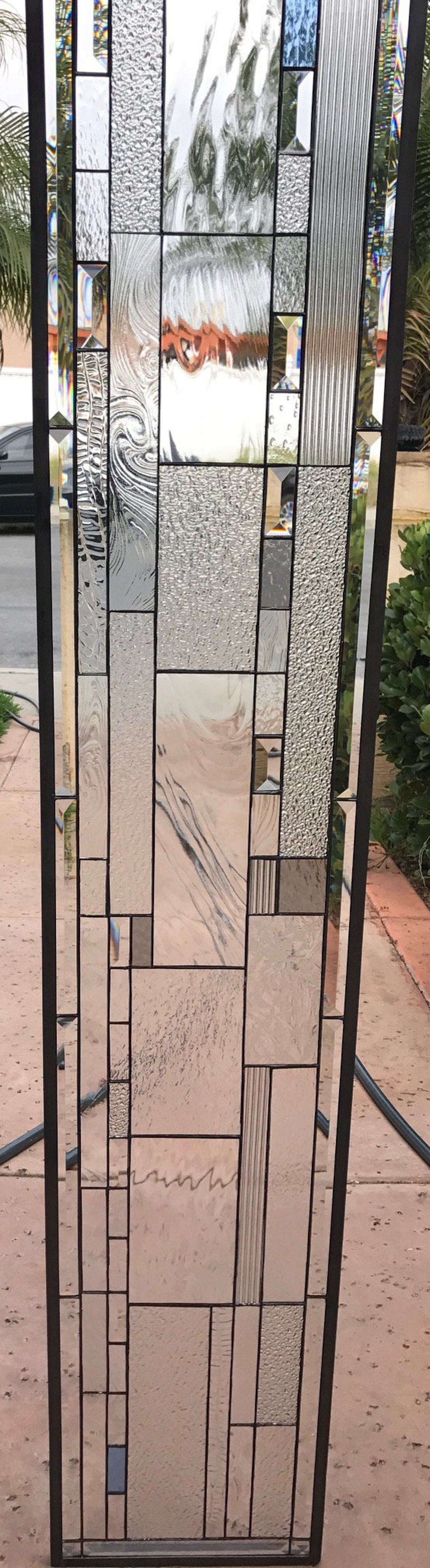 Craftsman, Mission Style Window Panel - Glass Decor - Customizable Item ...