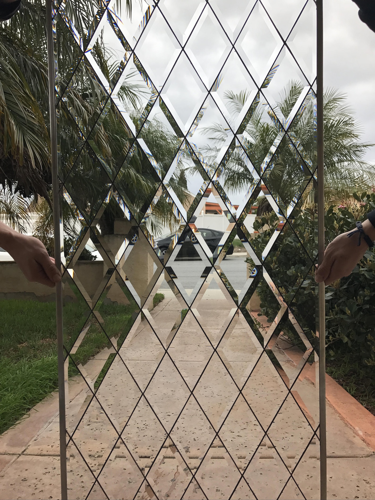 Traditional & Timeless Beveled Diamonds Leaded Glass Window - Etsy