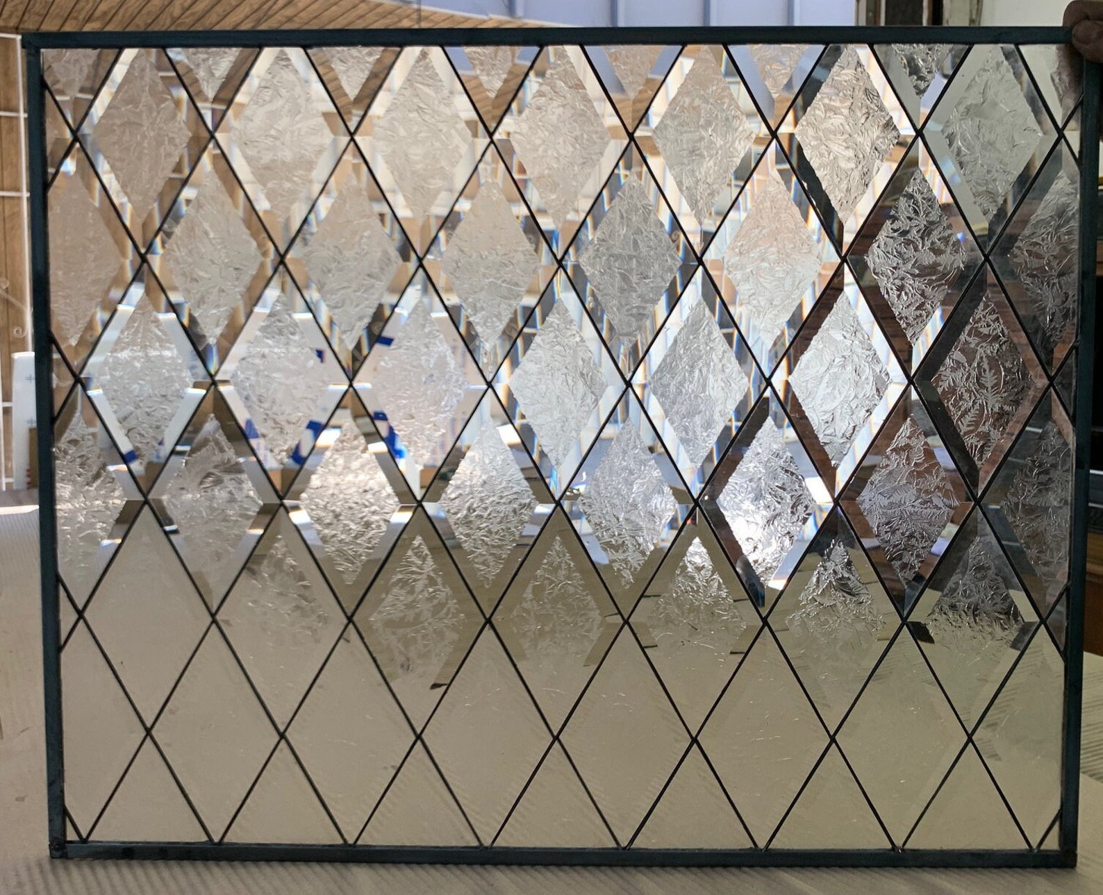 Stained Glass Window Panel Hangings This classic Glue Chip Tudor ...