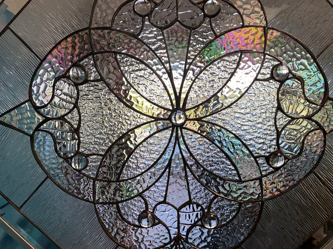 Beautiful Octagon Beveled Stained Glass Window Panel (we Do Custom Work ...