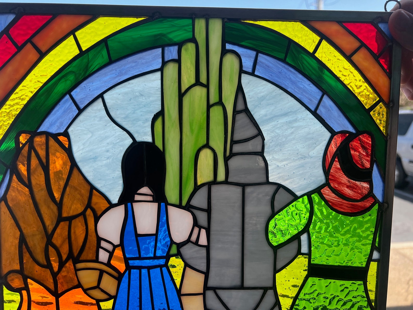 Wizard of Oz Window Panel Wizard of Oz Stained Glass Customizable Item ...