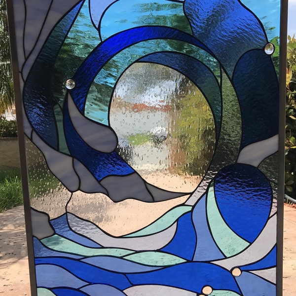 Ocean Wave Glass Art - Etsy
