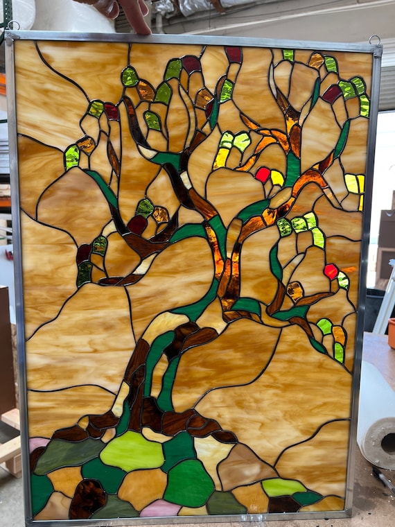 Decorative stained glass window panels store