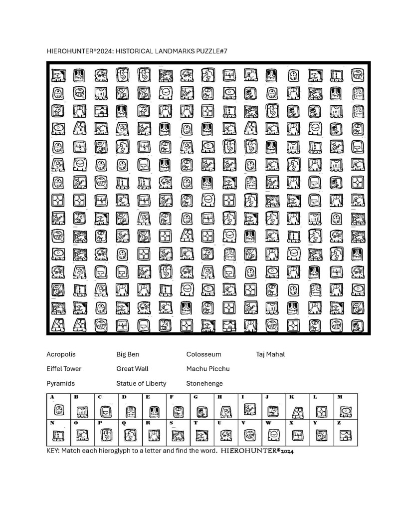 Historical Landmarks Word Search Puzzle - Etsy