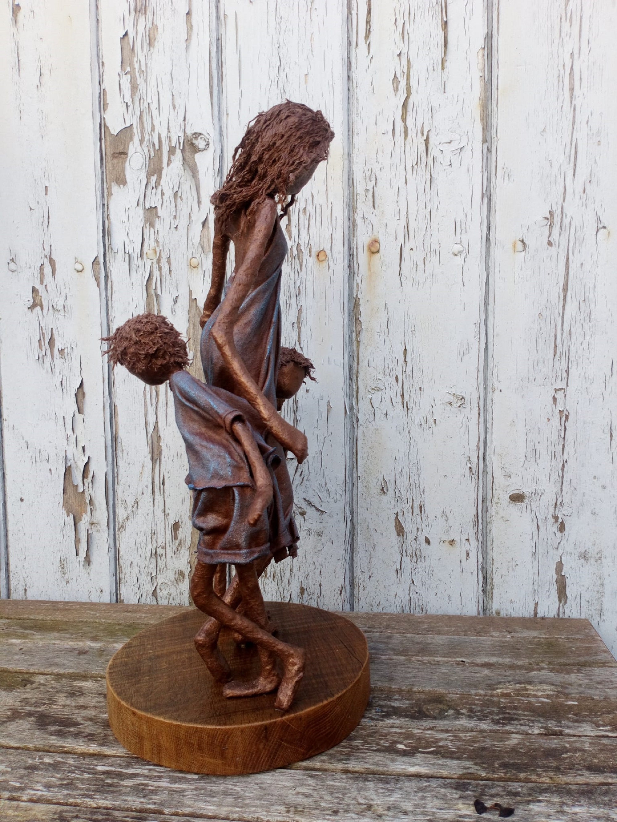 Family Sculpture. Family Art. Handmade Sculpture. Family of 3 - Etsy UK