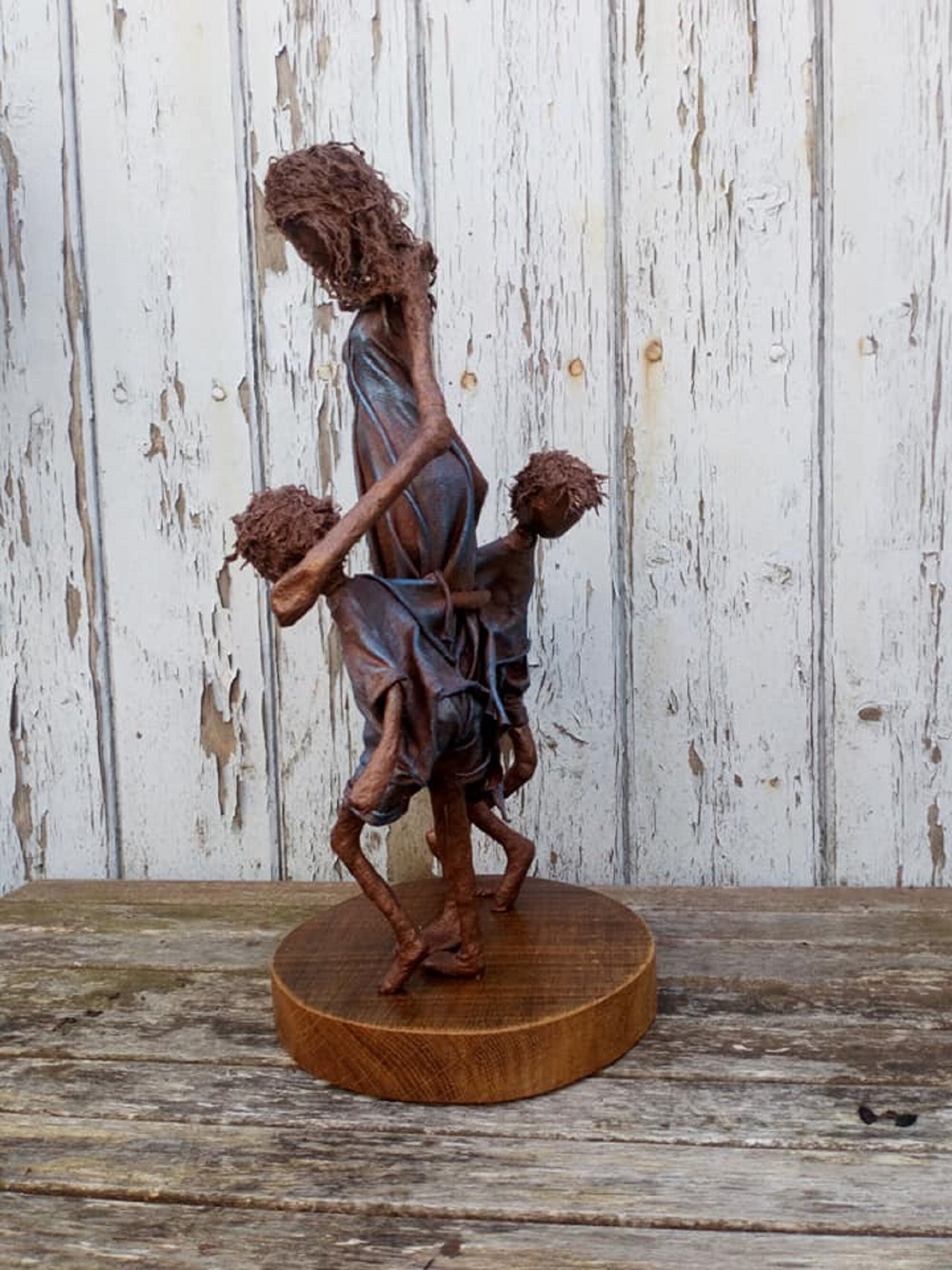 Family Sculpture. Family Art. Handmade Sculpture. Family of 3 - Etsy UK