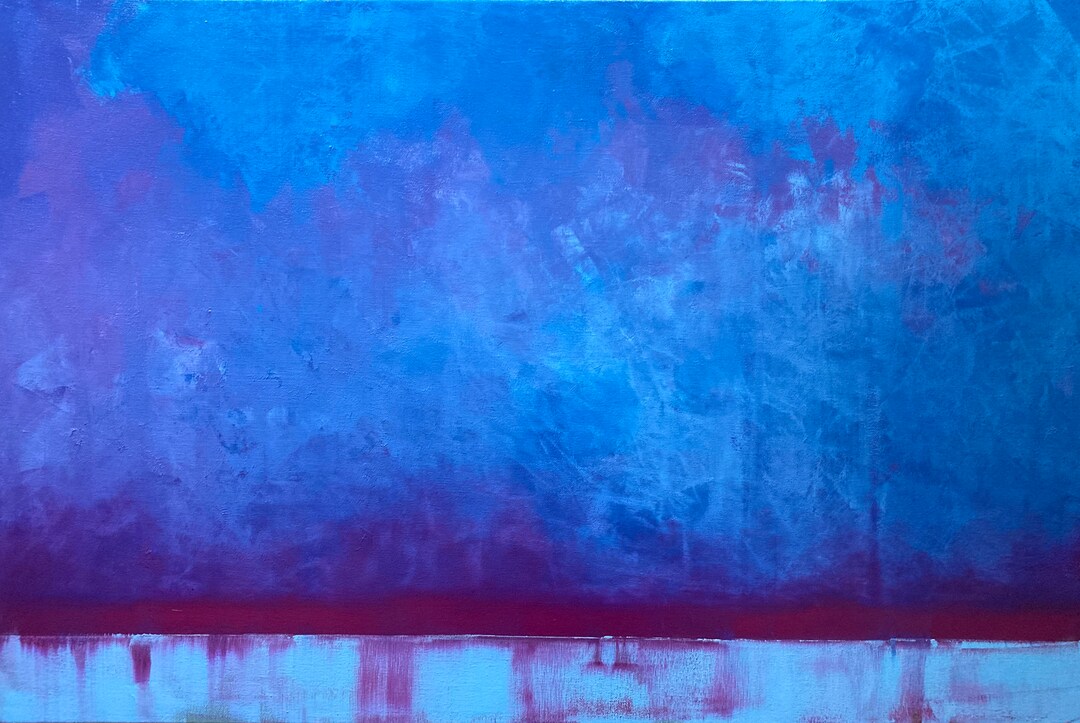 Night Sky Abstract Expressionism - Etsy