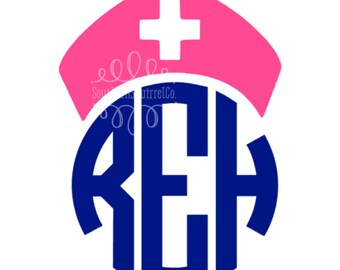 Nurse monogram | Etsy