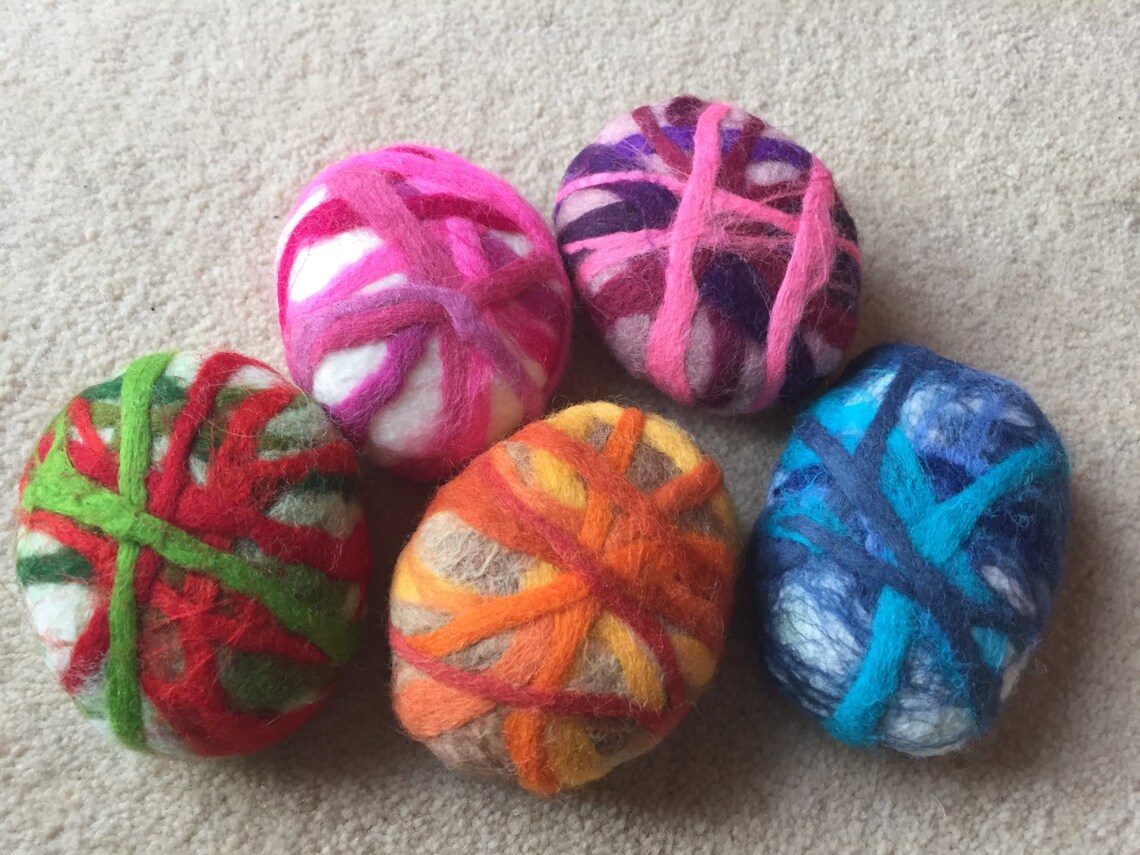 One, Colorfull, Handmade Felted Soap. Merino Felted Soap. Exfoliating ...