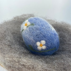 Felted Easter Egg, Needle Felt Easter Decoration, Spring Felt Ornament, Needle Felt Art Gift ...