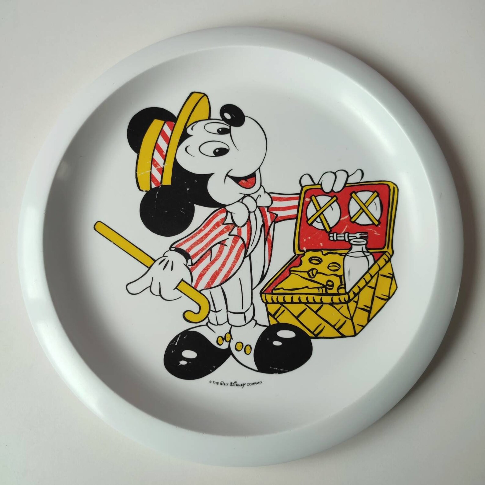 1970s 80s Vintage Mickey Mouse Picnic Design Melamine Plate - Etsy