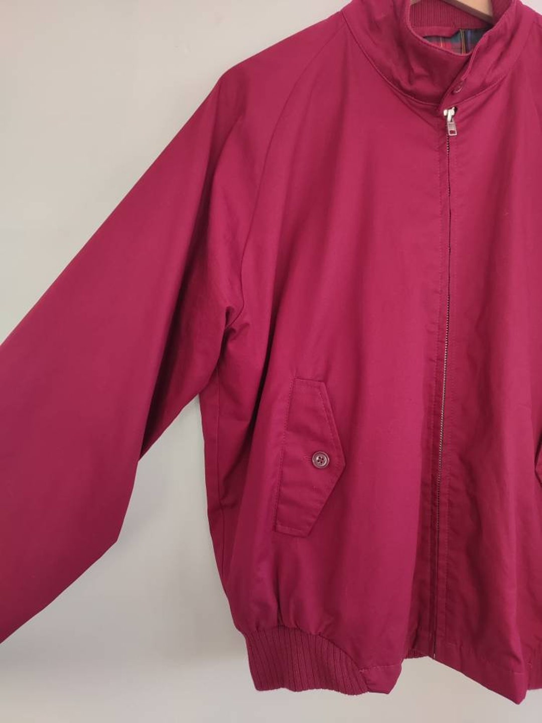 1990s Y2K Vintage Pop Boutique Burgundy Red Members Jacket Retro ...