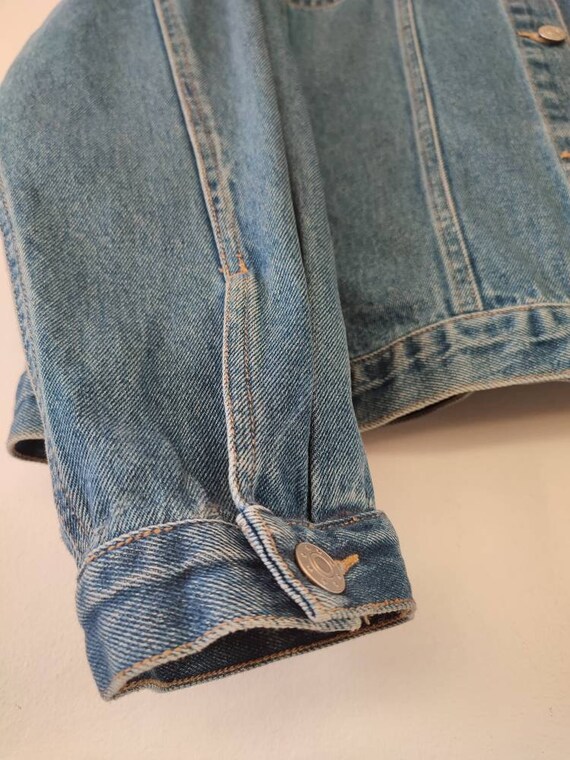 1990s 00s Vintage George ASDA Mid Blue Denim Jacket J… - Gem