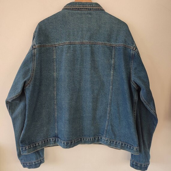 1990s 00s Vintage George ASDA Mid Blue Denim Jacket J… - Gem