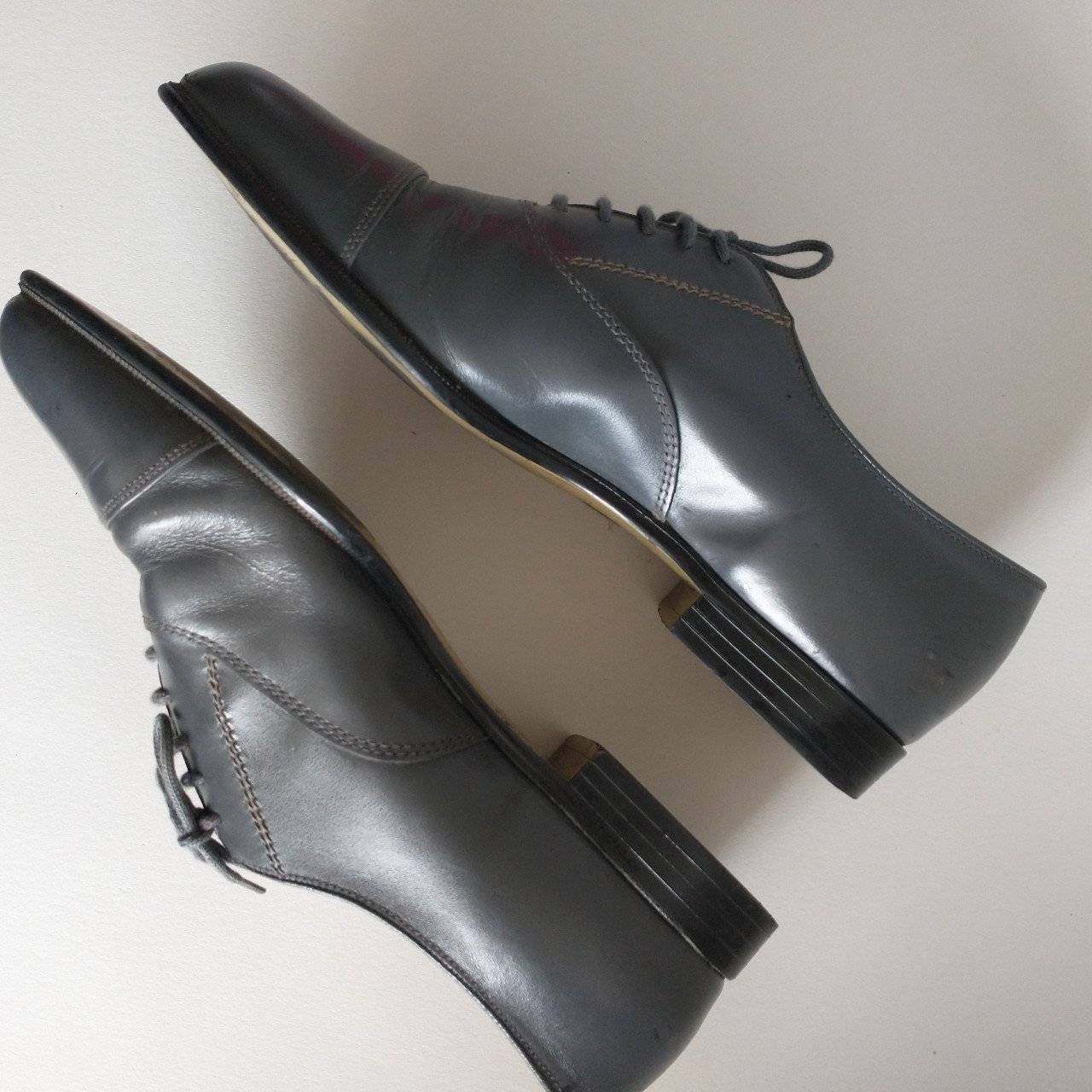 Vintage Grey Leather Lace Ups From Curtess Shoes. UK Size 8 - Etsy Canada