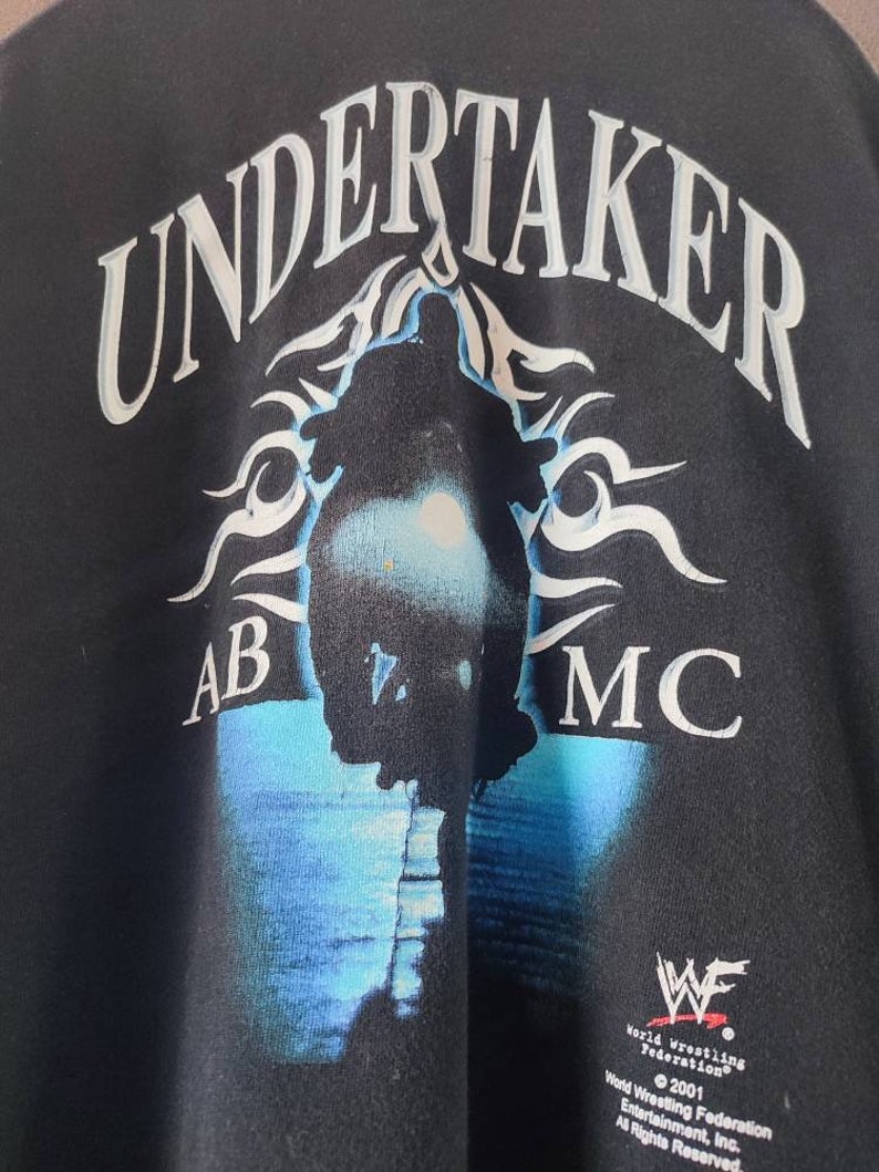 2001 Vintage WF Undertaker Wrestling Long Sleeve Ringer T-shirt. Retro ...