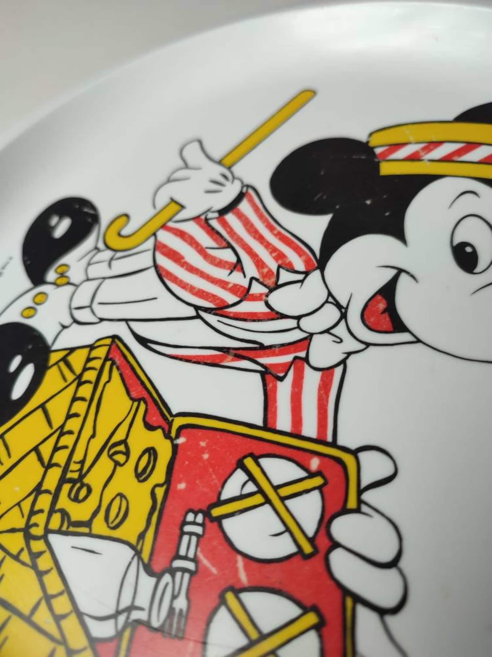 1970s 80s Vintage Mickey Mouse Picnic Design Melamine Plate - Etsy
